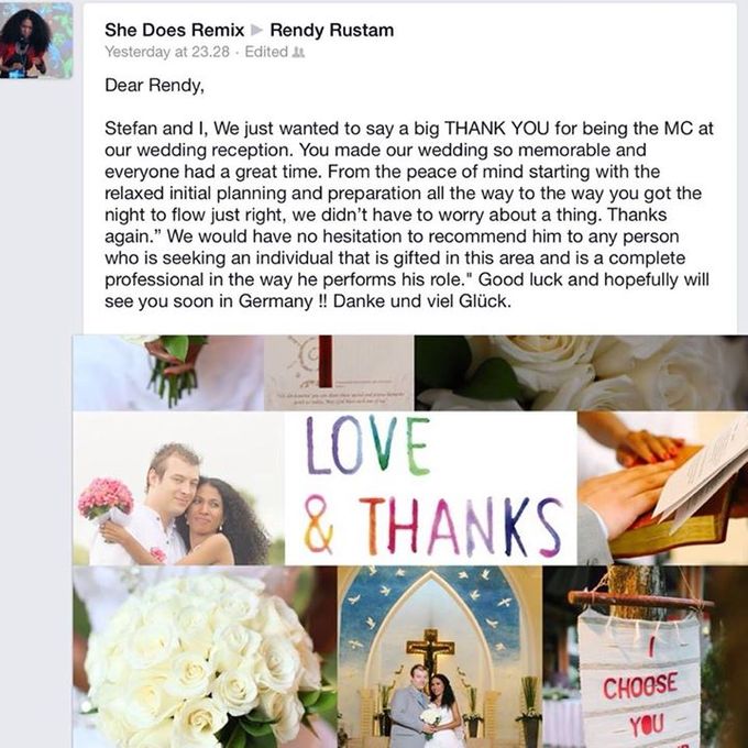 Sample MC gig | MC Rendy Rustam | Bridestory