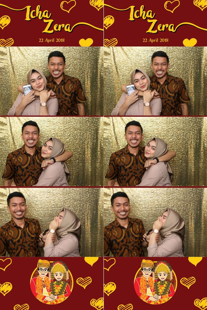 Icha & Zera Wedding | Foto moto photobooth | Bridestory