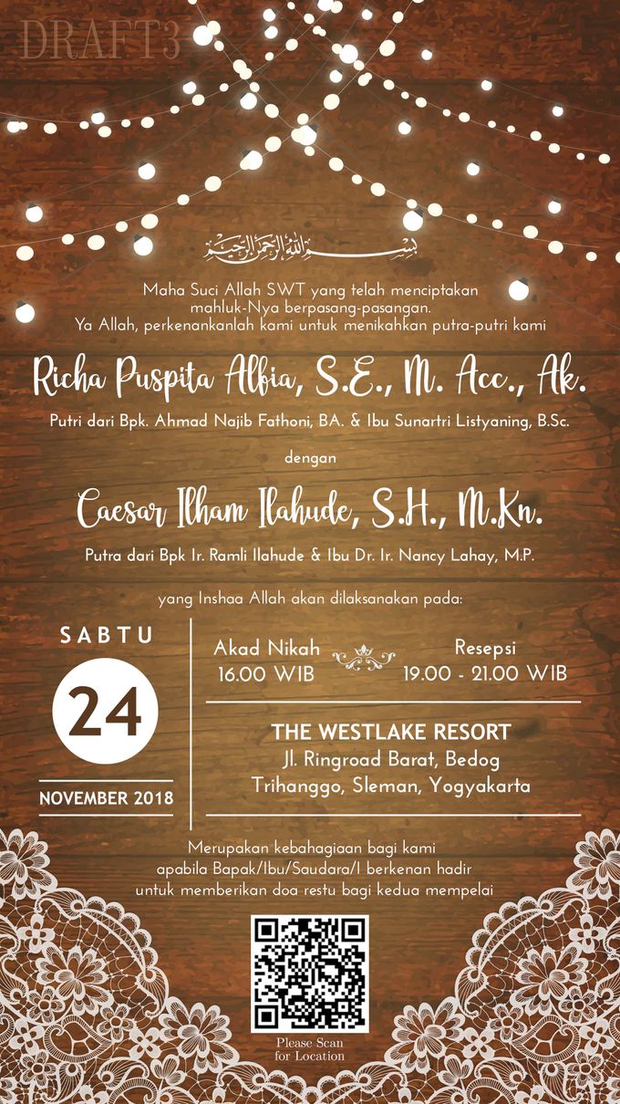 Static Digital Invitation by Zekabila | Bridestory.com