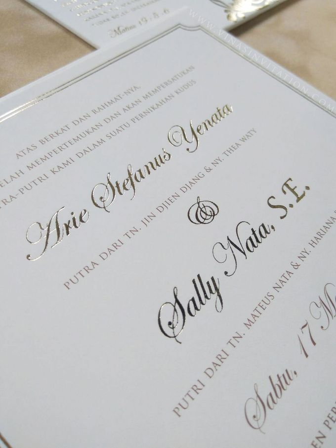 Arie & Sally | Vinas Invitation | Bridestory