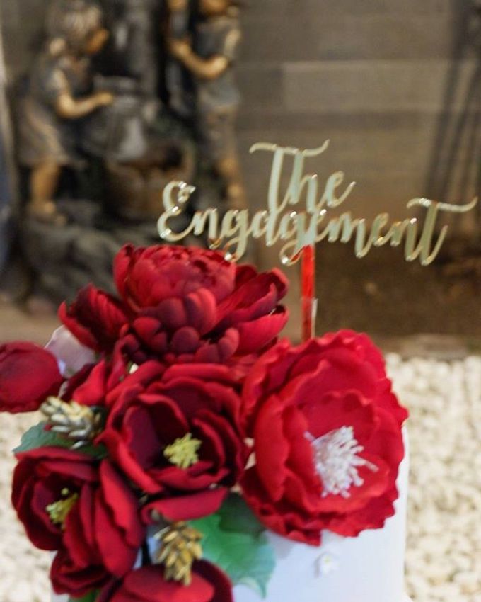 Engagement Cake By : Evergreen Cake Boutique | Evergreen Cake Boutique ...