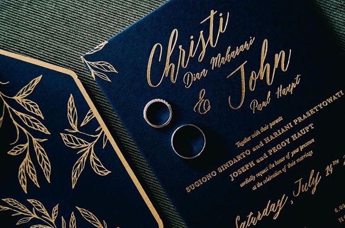 Christi & John Wedding Invitation | Calligraphy By Mercia | Bridestory