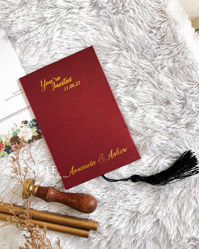 Unique Invitation Wedding, pop up slider invitation,push & pull | ABee ...