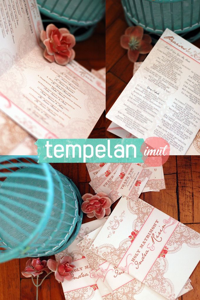 Wedding Book Program by Tempelan Imut Souvenir | Bridestory.com