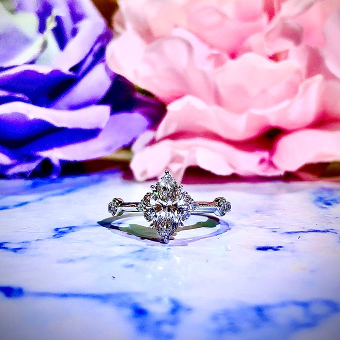 Bespoke Fancy Shape Diamond Rings by eClarity Diamonds | Bridestory.com