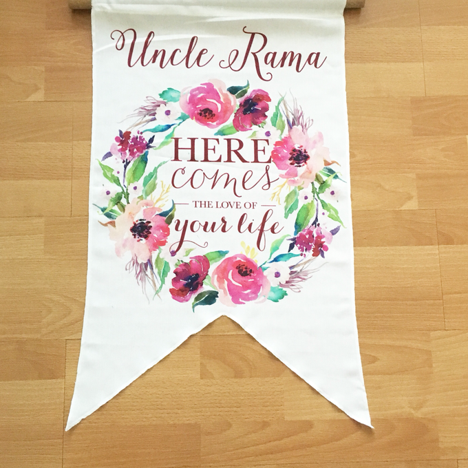 Here Comes the Bride Flag by dydx Bride | Bridestory.com