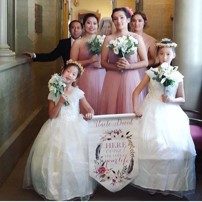 Here Comes the Bride Flag by dydx Bride | Bridestory.com