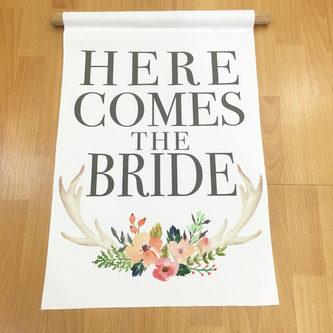 Here Comes the Bride Flag by dydx Bride | Bridestory.com