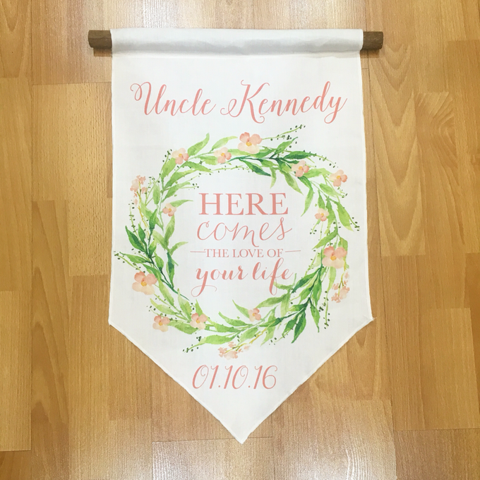 Here Comes the Bride Flag by dydx Bride | Bridestory.com