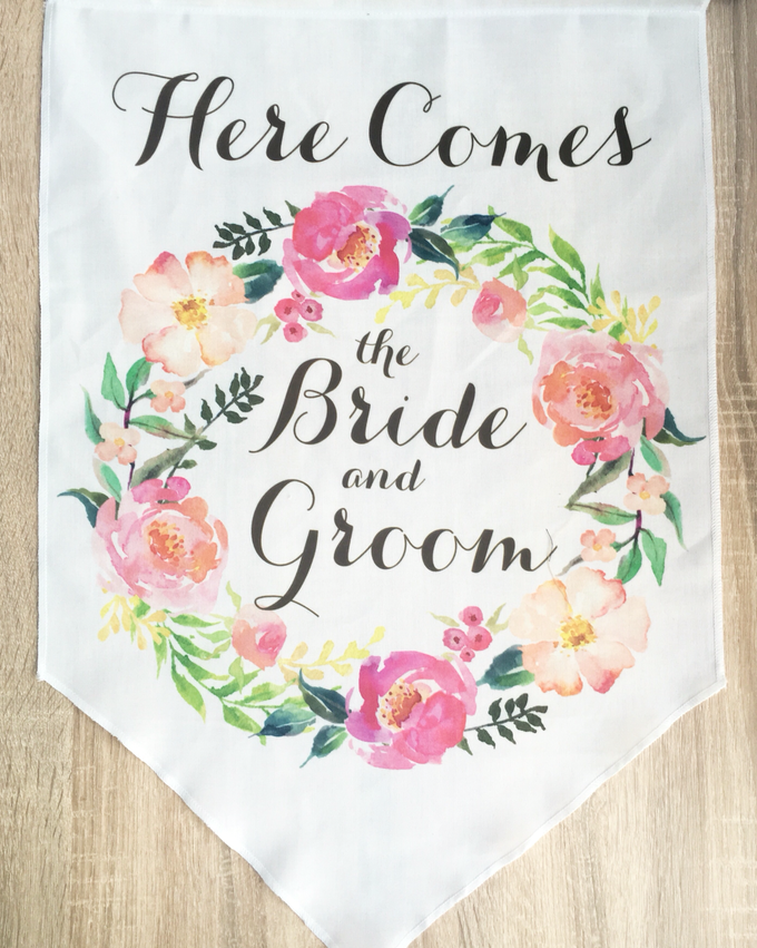Here Comes the Bride Flag by dydx Bride | Bridestory.com