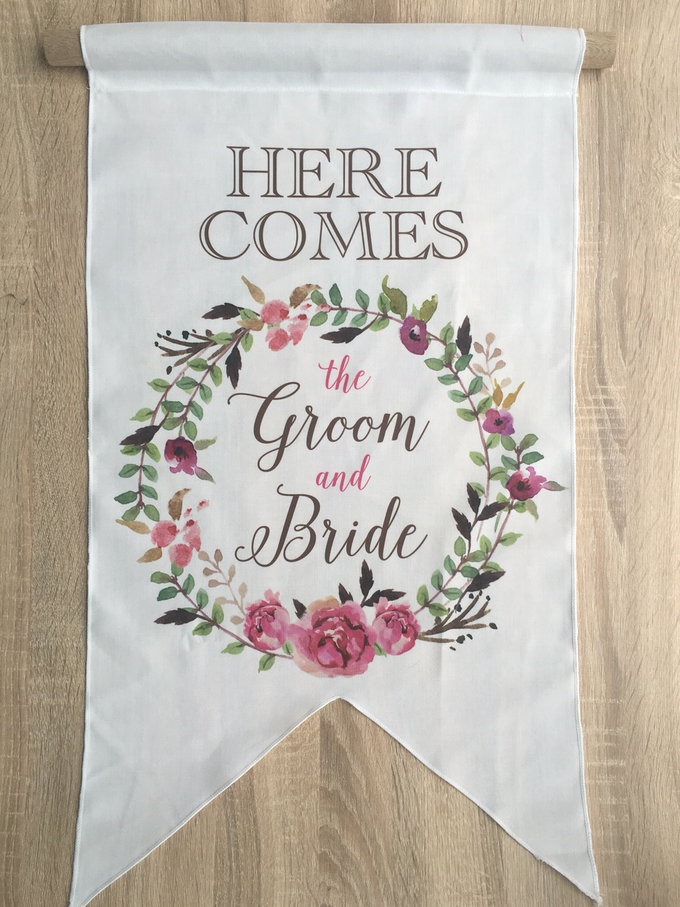 Here Comes the Bride Flag by dydx Bride | Bridestory.com