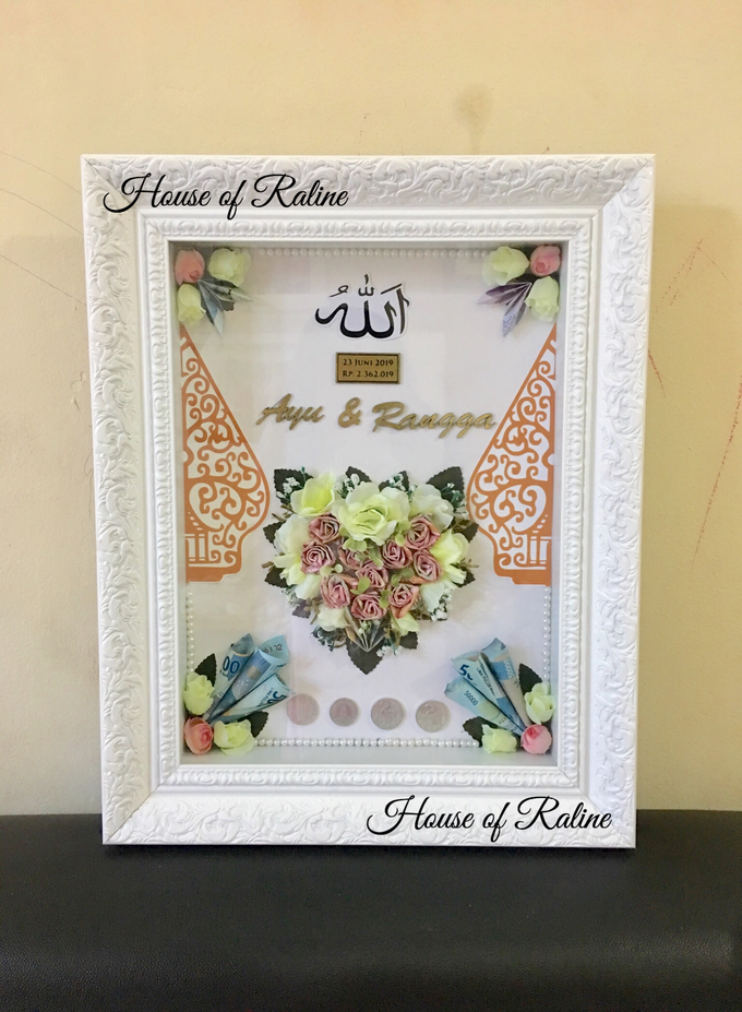 Frame Mahar Uang dan Logam Mulia | House of Raline Wedding Hampers ...
