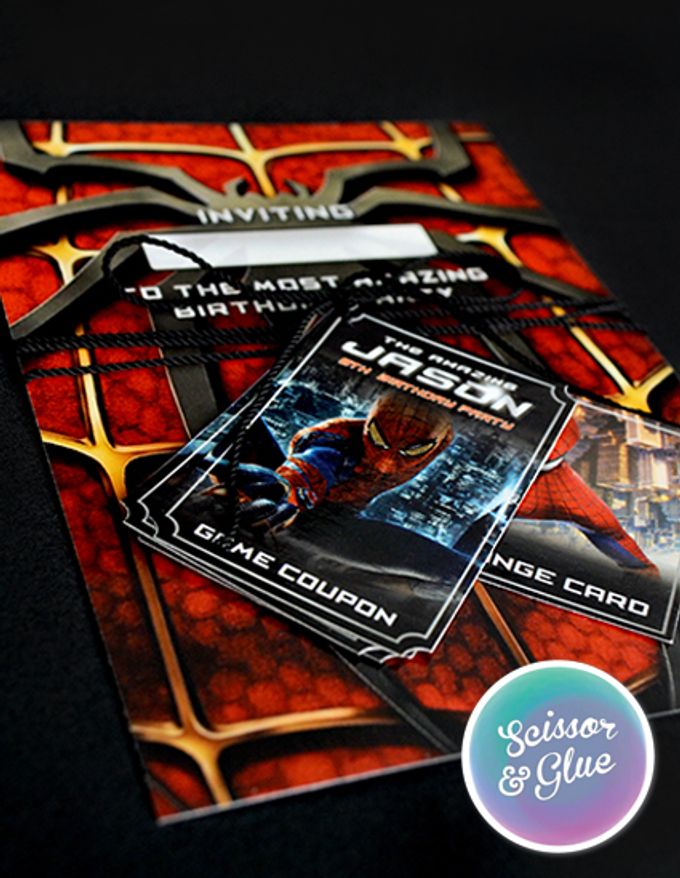Amazing Spiderman Invitation - Jason by Scissor & Glue | Bridestory.com