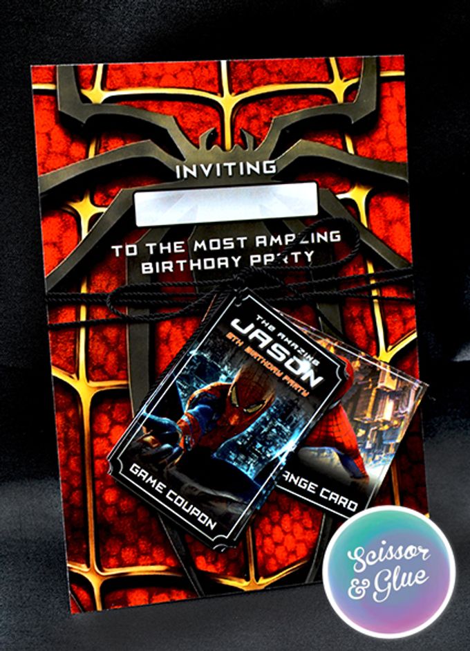 Amazing Spiderman Invitation - Jason by Scissor & Glue | Bridestory.com