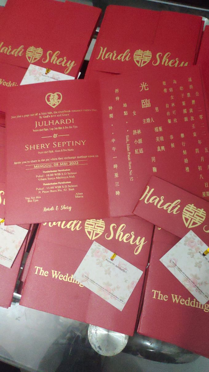Undangan Chinese Hardy & shery | Sanggar Undangan | Bridestory