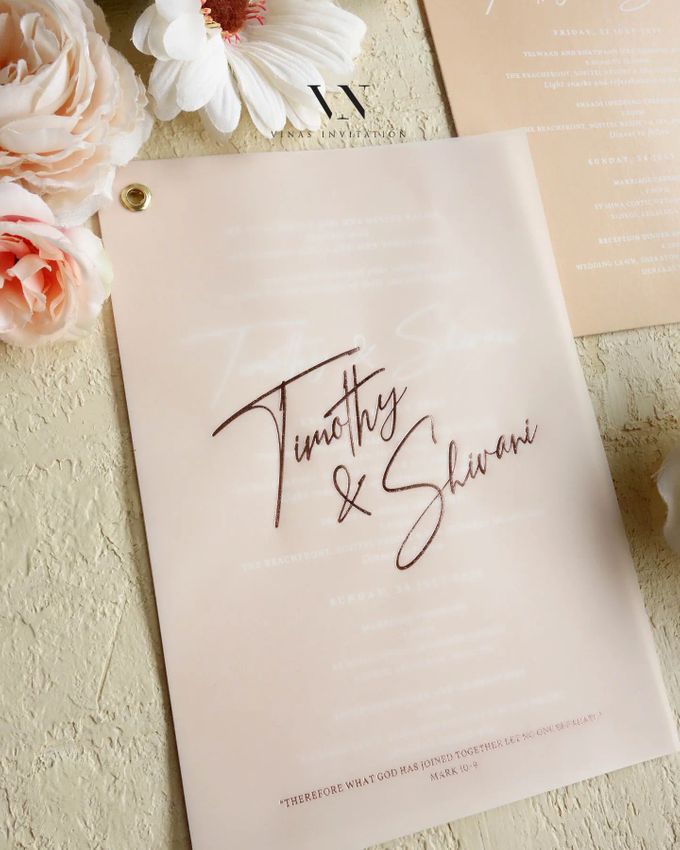 Timothy And Shivani | Vinas Invitation | Bridestory