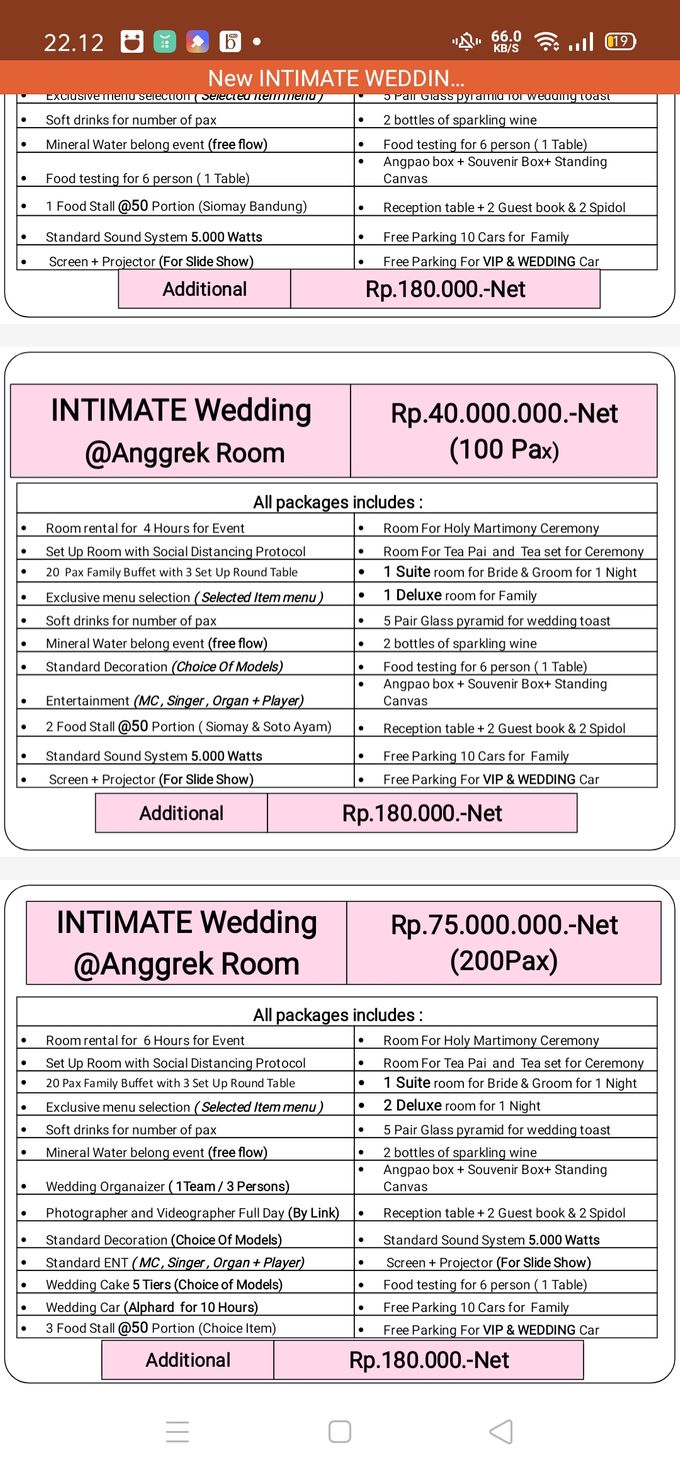 Package Promo Intimate Wedding | Orchardz Hotel Jayakarta | Bridestory