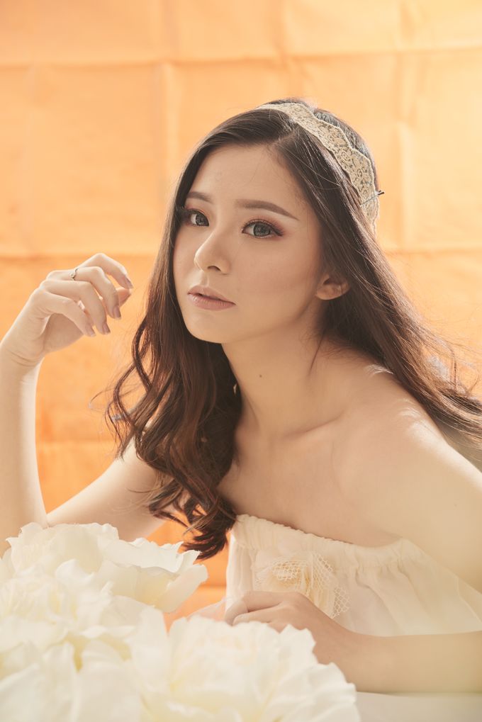 Korean Inspired Bride by Cafelia Brides Makeup | Bridestory.com